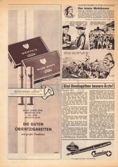 Austria Zigaretten MEMPHIS und MILDE SORTE - Besonders leicht, wie nur ...