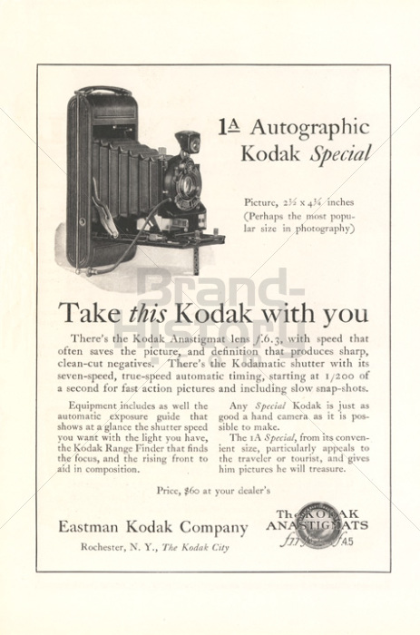Eastman Kodak Company - Take this Kodak with you. | Brand-History