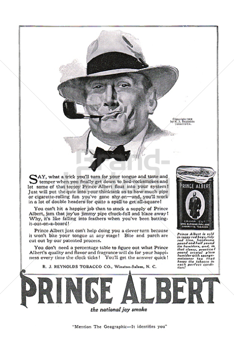 PRINCE ALBERT - The national joy smoke. | Brand-History