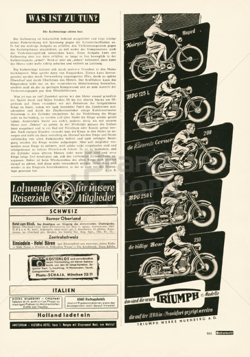 TRIUMPH WERKE NÜRNBERG - Die neuen TRIUMPH Modelle, die auf der IFMA in ...