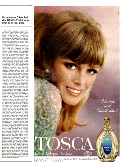4711 - 4711 TOSCA Eau de Cologne · Charme und Zärtlichkeit. | Brand-History