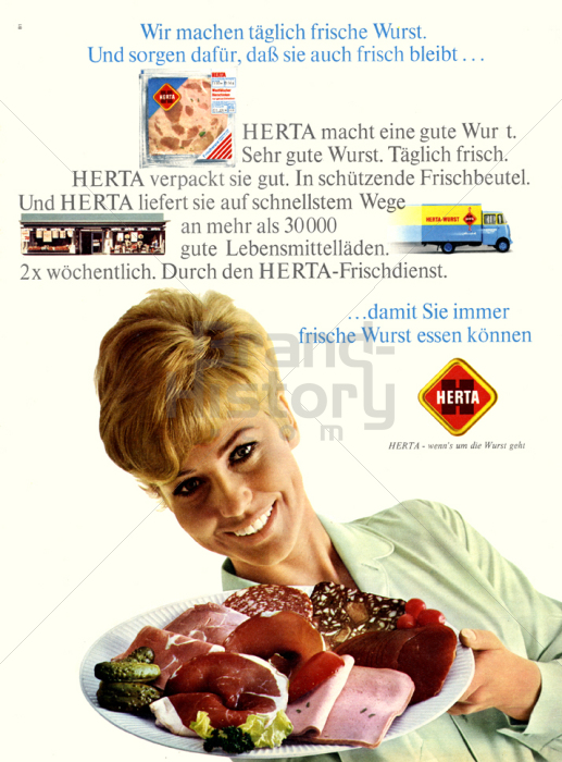 HERTA - . . . damit Sie immer frische Wurst essen können. HERTA · wenn ...