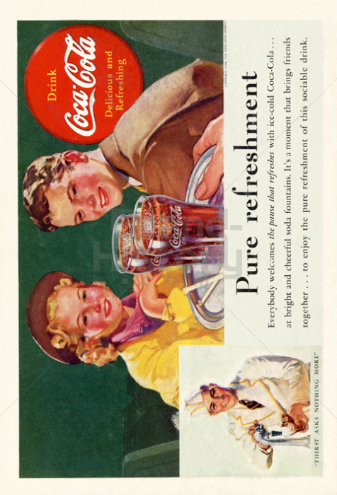 Coca-Cola - Pure refreshment · THIRST ASKS NOTHING MORE. | Brand-History