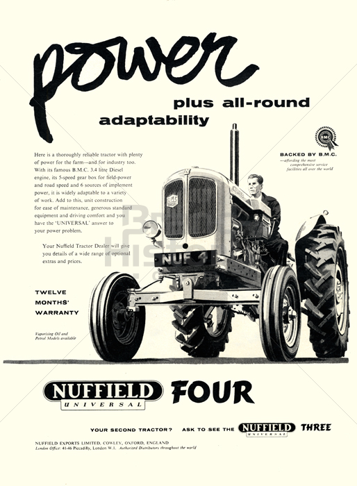 NUFFIELD UNIVERSAL - Power plus all-round adaptability. | Brand-History