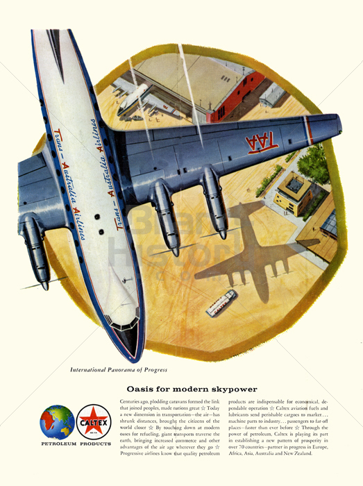 CALTEX - Oasis for modern skypower. | Brand-History