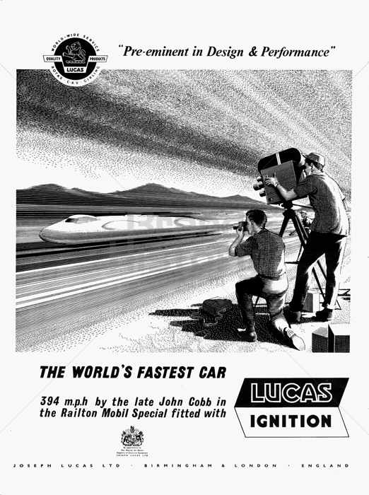 LUCAS - Quality Electrical Equipment · 394 m.p.h. by the late John Cobb ...