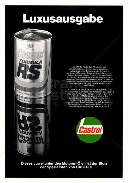 Castrol - Luxusausgabe · Castrol FORMULA RS · Dieses Juwel unter den ...