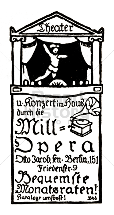 Otto Jacob, Berlin - Theater und Konzert im Haus durch die Mill-Opera ...
