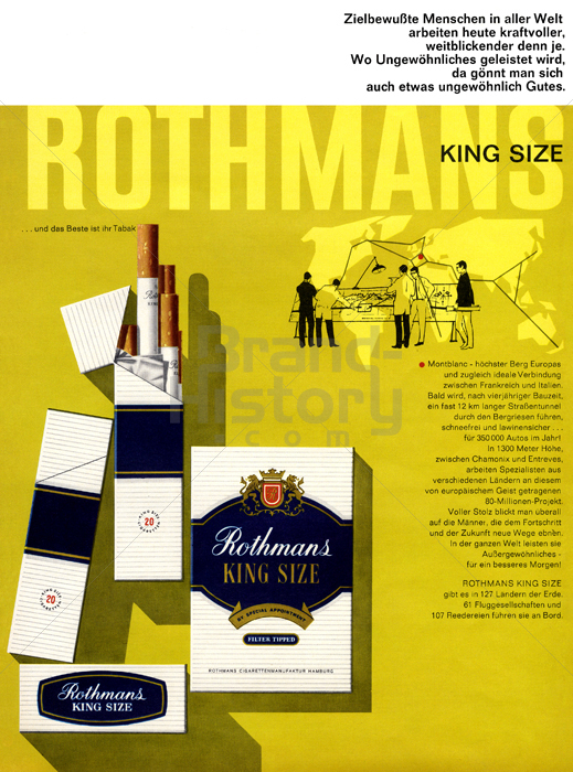 ROTHMANS INTERNATIONAL - Rothmans KING SIZE · Zielbewußte Menschen in ...