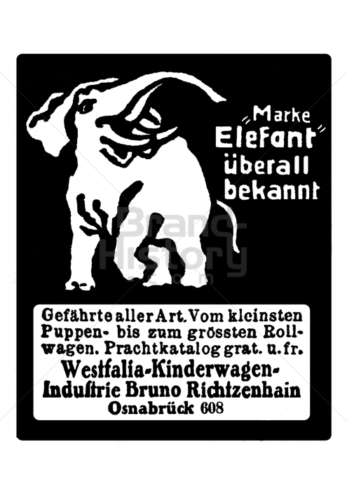 Westfalia Kinderwagen-Industrie - "Marke Elefant" · überall bekannt ...
