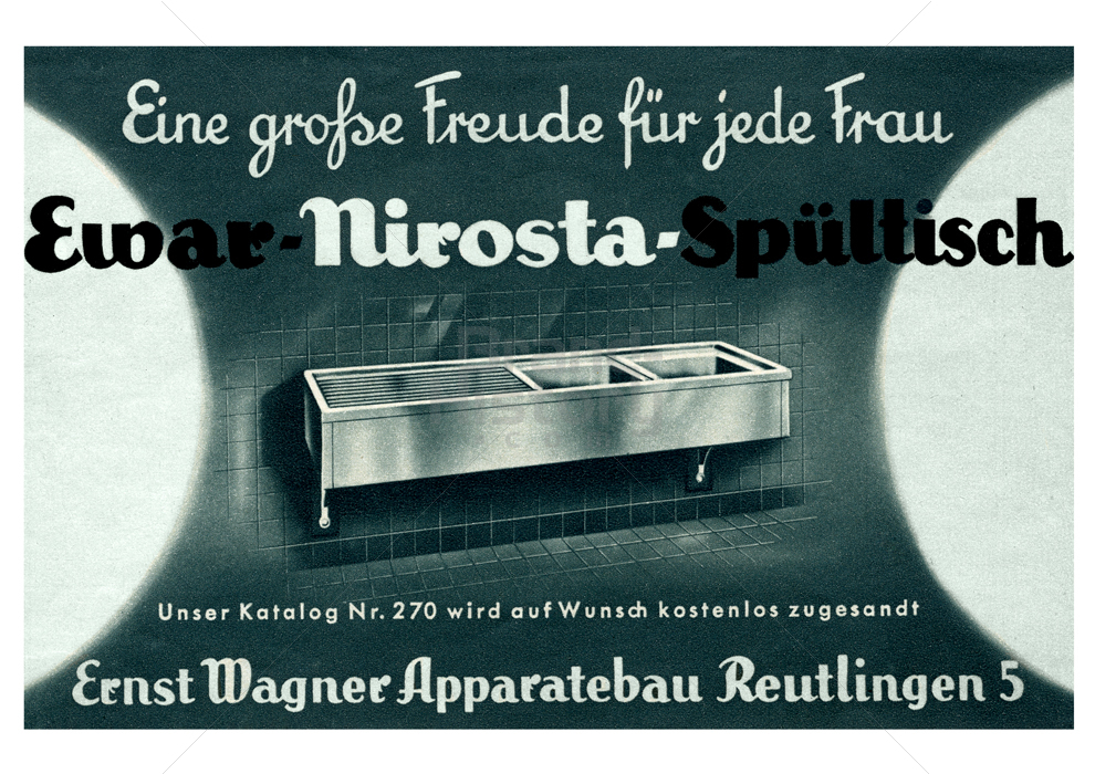 Ernst Wagner Apparatebau, Reutlingen - Eine große Freude für jede Fau ...