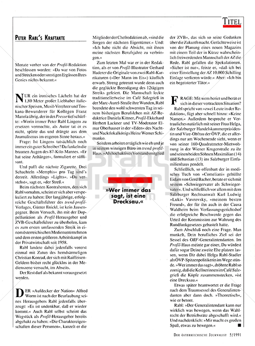 Der Österreichische Journalist - Peter Rabl · Seite 34 · Porträt · Die ...